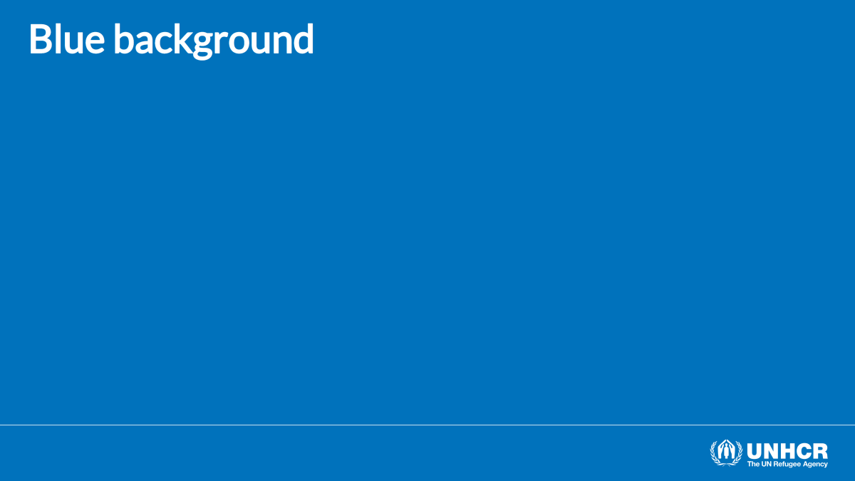 Create UNHCR HTML Presentation • unhcrdown